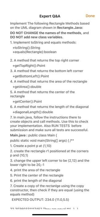 Solved Expert Qanda Done Implement The Following Rectangle