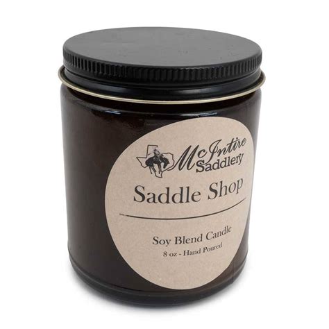 Mcintire 8oz Candle Saddle Shop Teskeys