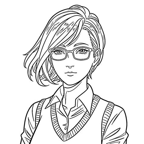 Tô Màu Anime Girl Ngầu Tranh Tô Màu Cho Bé