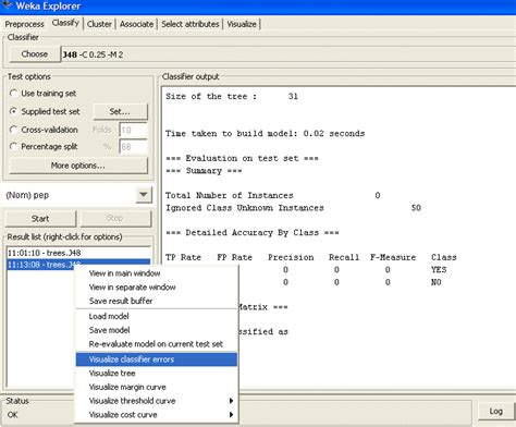 Classification Via Decision Trees In Weka