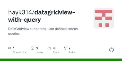 Github Hayk314datagridview With Query Datagridview Supporting User Defined Search Queries