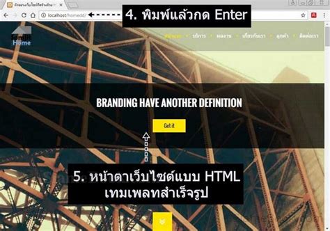 ทำเว็บง่ายๆ แบบ Html ด้วยเทมเพลทเว็บสำเร็จรูป