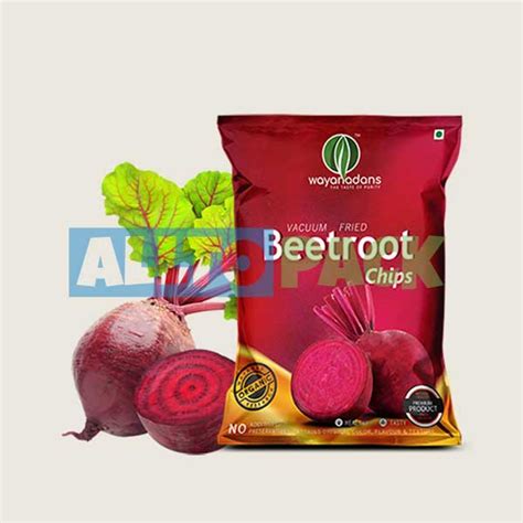 Vacuum Fried Beetroot Chips Packaging Machine Vffs Form Fill Seal