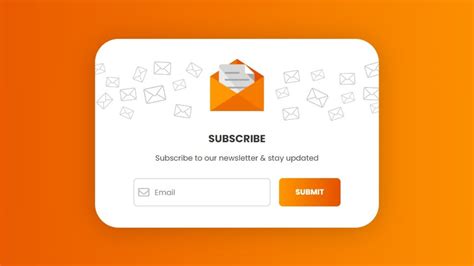 How To Create Newsletter Signup Form By Using Html Css Youtube