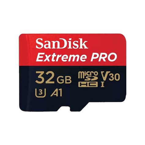 Sandisk Extreme Pro 32gb Microsd Uhs I U3 Class 10 A1 V30 Memory Card
