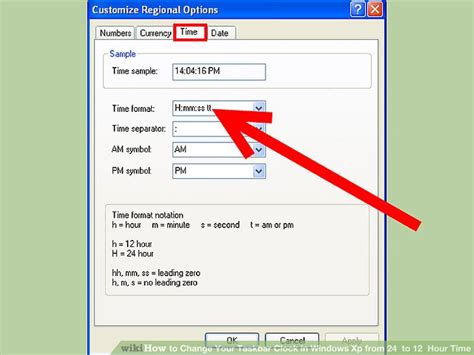 How To Change Your Taskbar Clock In Windows Xp From To Hour Time