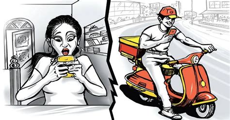 A Food Delivery Babe Seeks Sex From Woman Customer After An Order Dispute