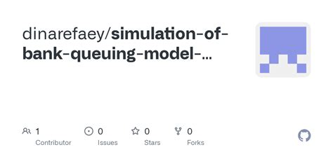 github dinarefaey simulation of bank queuing model project
