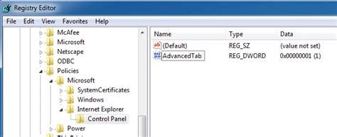How To Disable Enable Internet Options Tabs In IE