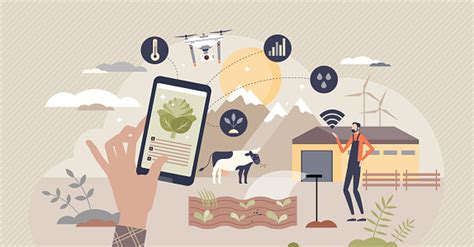 무인 항공기 기술 제어 작은 사람 개념스마트 농업과 농업 농업에 대한 스톡 벡터 아트 및 기타 이미지 농업 초현대적 농장 Istock