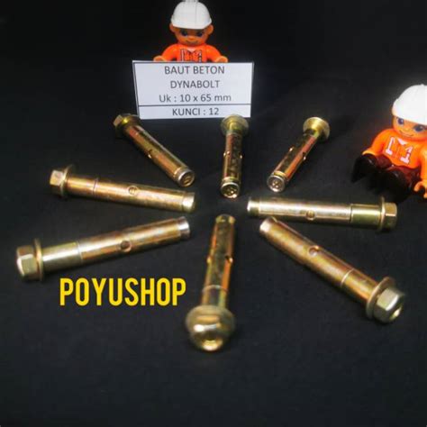 Jual Baut Beton Baut Tembok Baut Tanam Dynabolt Dynabol Dinabol Uk 10 X 65 Shopee Indonesia