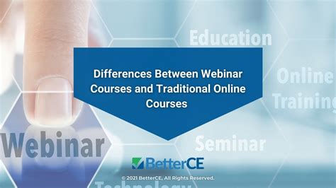 Differences Between Webinars And Traditional Online Courses