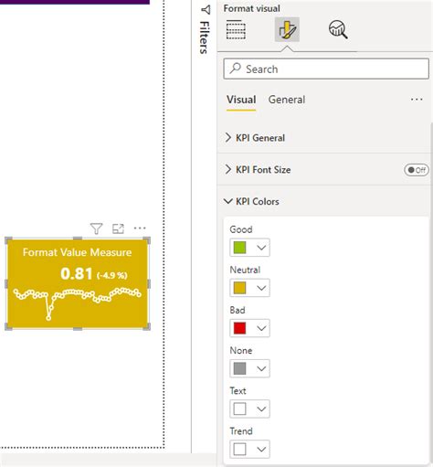 customize kpi indicator visual or similar ones microsoft fabric community