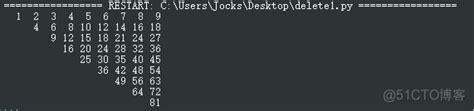 Python向右对齐输出打印九九乘法表 Python九九乘法表编程右对齐mob64ca140dc73b的技术博客51cto博客