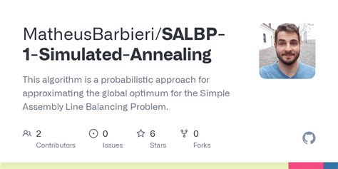 Github Matheusbarbieri Salbp Simulated Annealing This Algorithm Is A Probabilistic Approach