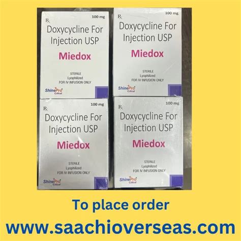 Edox Dt Doxycycline 100 Mg Injection At Rs 1000 Vial In Nagpur Id 2852600299573