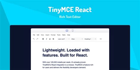 Tinymce React Rich Text Editor Made With Reactjs