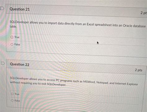 Solved Sqldeveloper Allows You To Import Data Directly From