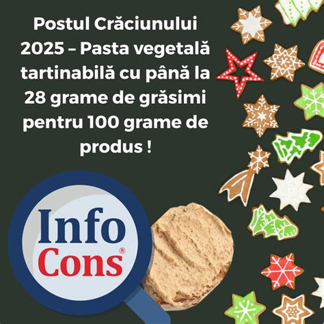 Postul Crăciunului 2025 Pasta Vegetală Tartinabilă Cu Până La 28