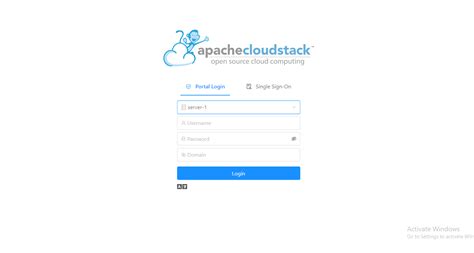log in to the ui — apache cloudstack 4 19 1 1 documentation