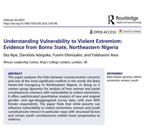 Fola Aina On Linkedin Pleased To Share My Latest Co Authored Paper In