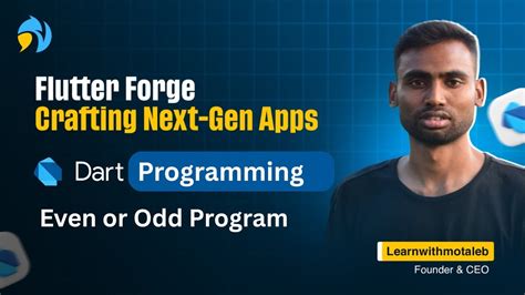 dart programming bangla tutorial even and odd program abdul motaleb learn with motaleb youtube