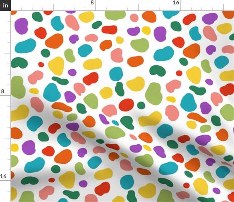 Colorful Blobs Fabric Spoonflower