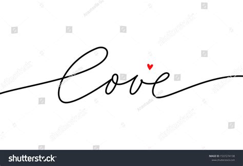 Love In Cursive Writing