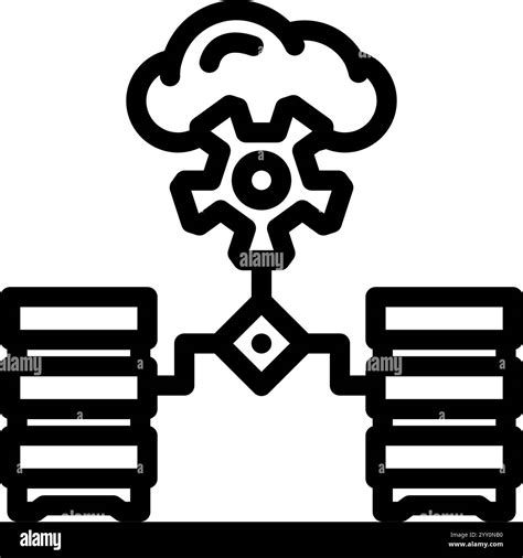 Container Orchestration Data Center Line Icon Vector Illustration Stock Vector Image And Art Alamy