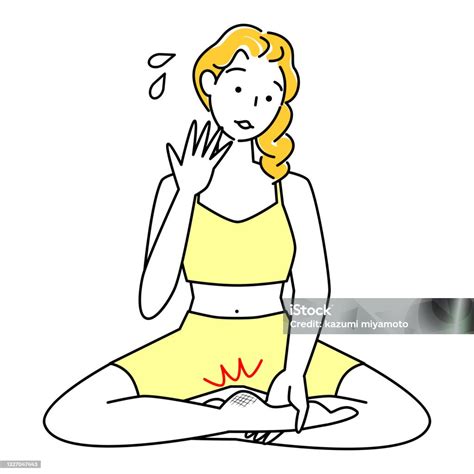 피부 관리 스킨 케어에 의해 발바닥과 슬픈 일러스트 벡터에 금이 발 뒤꿈치와 귀여운 여자 그녀의 발의 발 뒤꿈치가 건조하고 금이