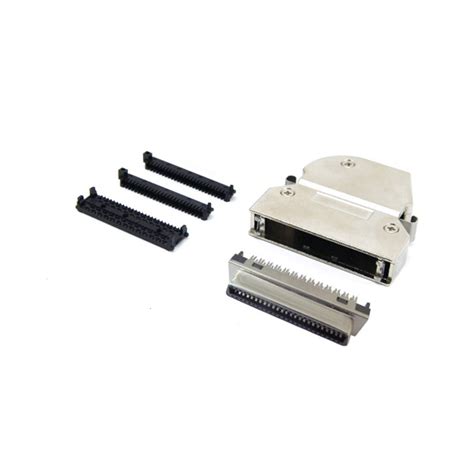 Solder Type SCSI MDR Pin Female Connector With Screw