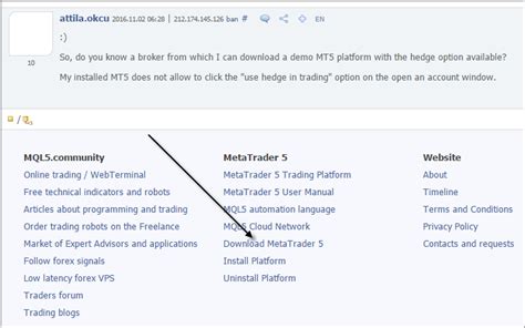 Hedge Option Demo Trading General Mql5 Programming Forum