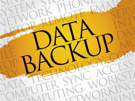 Data Backup Mind Map Flowchart With Marker Technology Concept For Presentations And Reports