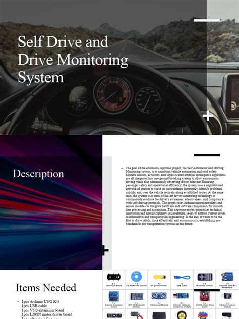 Self Drive And Drive Monitoring System Capstone Pdf Arduino Automation