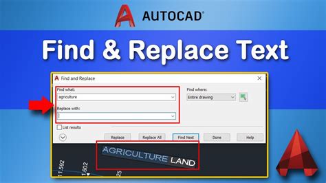 How To Quickly Find And Replace Text In AutoCAD Entire Drawing YouTube