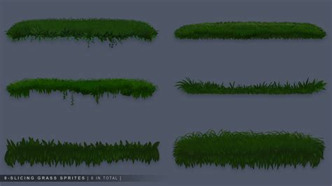 2d Forest Pack With 9 Slicing Sprites