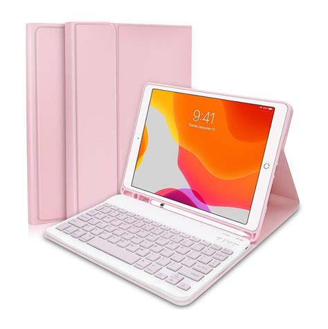 Bluetooth Keyboard Case Compatible With Ipad 10 2 Pink Shop Today Get It Tomorrow