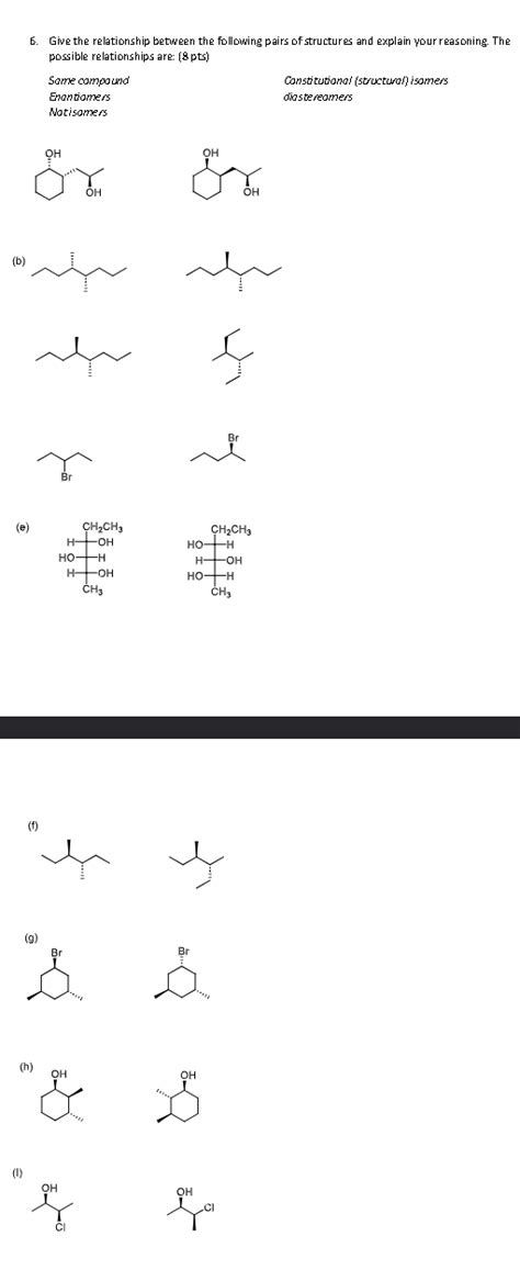 Solved E Give The Relationship Between The Following Pairs Chegg Com