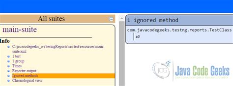 Testng Html And Xml Reports Example Java Code Geeks