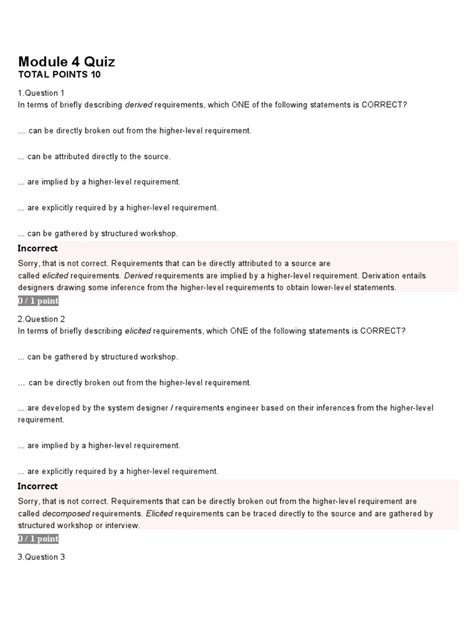 Module 4 Quiz Answers Pdf System Brainstorming