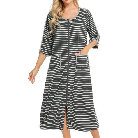 Elvqul Plus Size Long Nightgowns For Women Womens Cotton Pajamas Dress