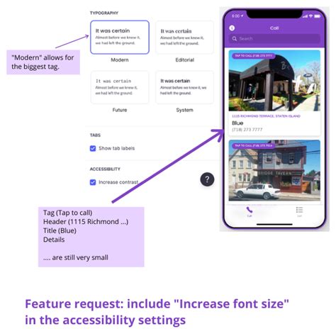 Increase Font Size Settings Option Accessibility Feature Requests Glide Community
