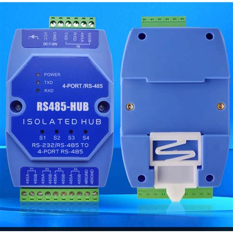 Rs485 Signal Splitter With Isolation Lightning Protection Rs485 Hub Signal Repeater Rs485