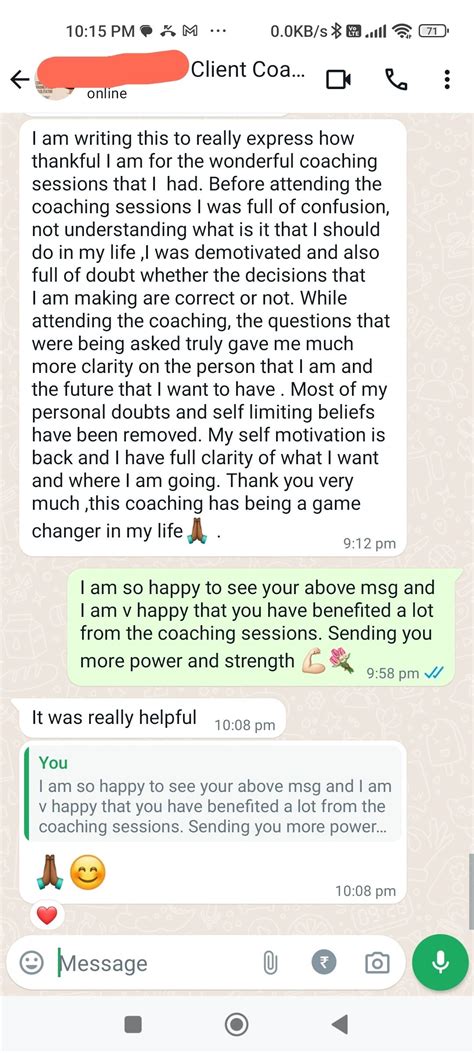 Rohit Bahl On Linkedin Testimonialtuesday Gratitude Coachingjourney Personalgrowth