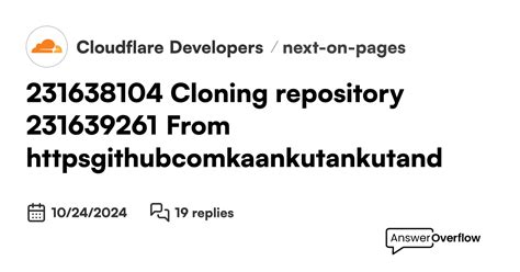 231638104 Cloning Repository 231639261 From