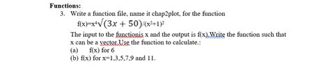Solved You Should Use Matlab Write A Function File Name