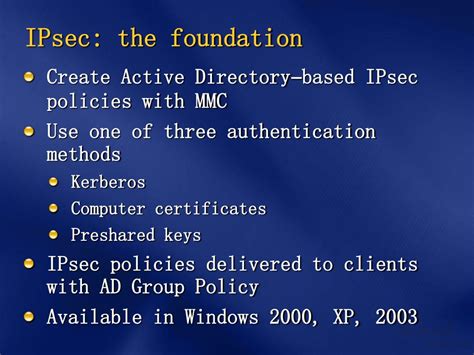 ppt server and domain isolation using ipsec powerpoint presentation