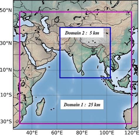 Wrf Model Domain Configuration Download Scientific Diagram