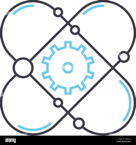 Proton Line Icon Outline Symbol Vector Illustration Concept Sign Stock Vector Image And Art Alamy