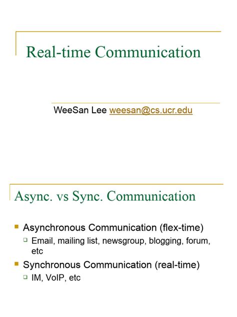 10 Realtime Communication Download Free Pdf Instant Messaging